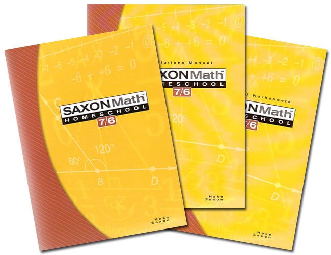 Saxon Math 7/6 Kit (4th edition) | St. Jerome School and Library