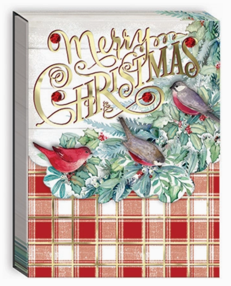 Merry Christmas Bird Pocket Notepad | St. Jerome School and Library