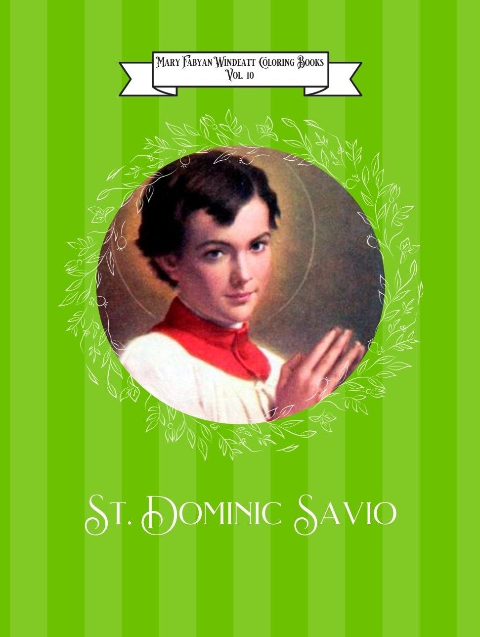 st dominic savio coloring page