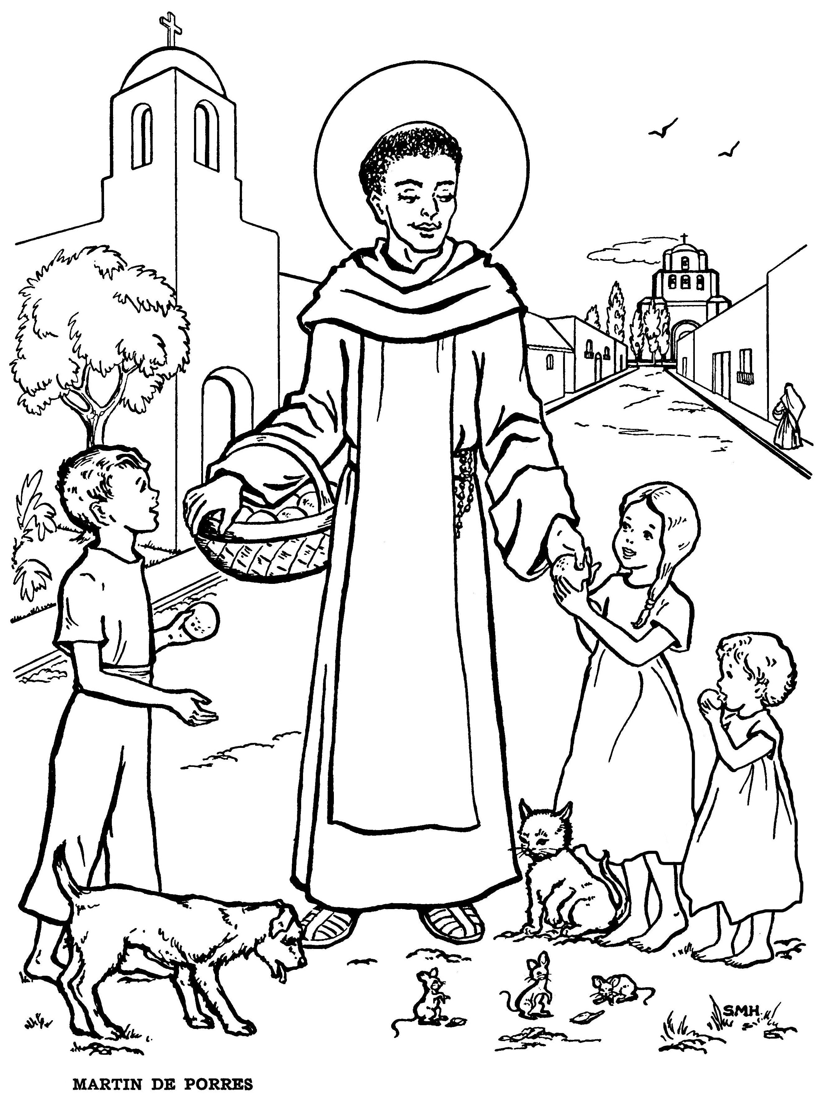 st tarcisius coloring page
