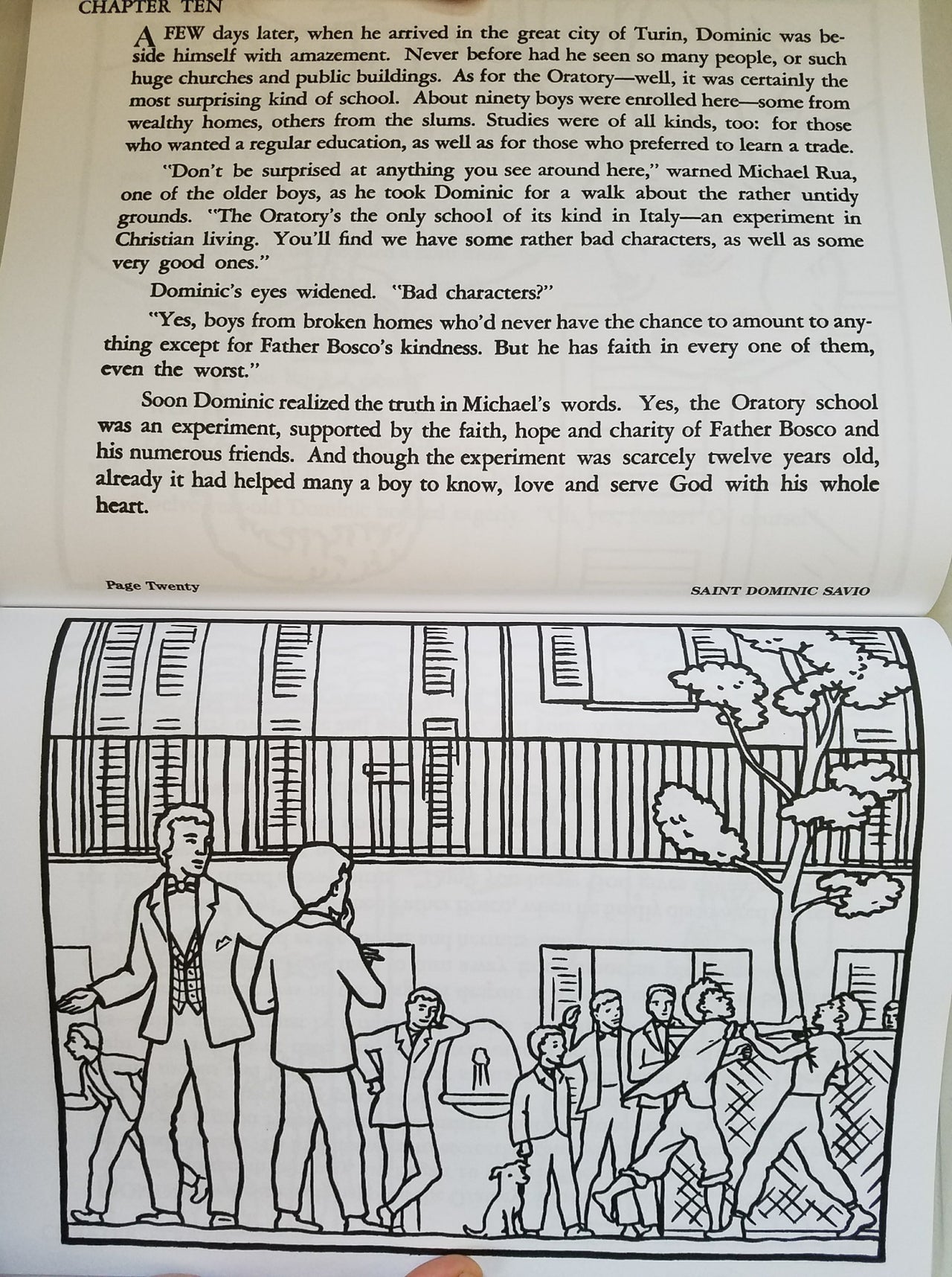 st dominic coloring page