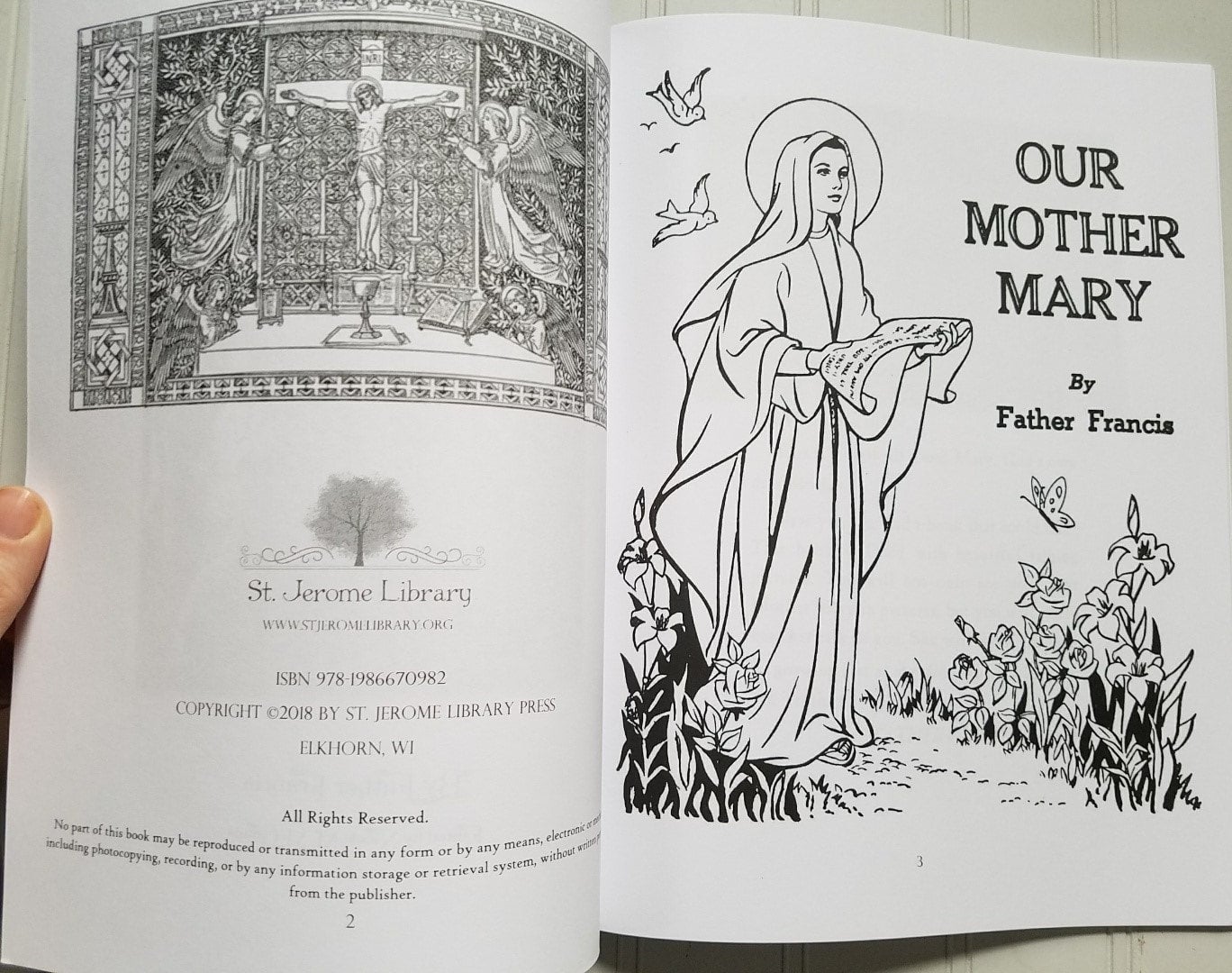 virgin mary coloring book