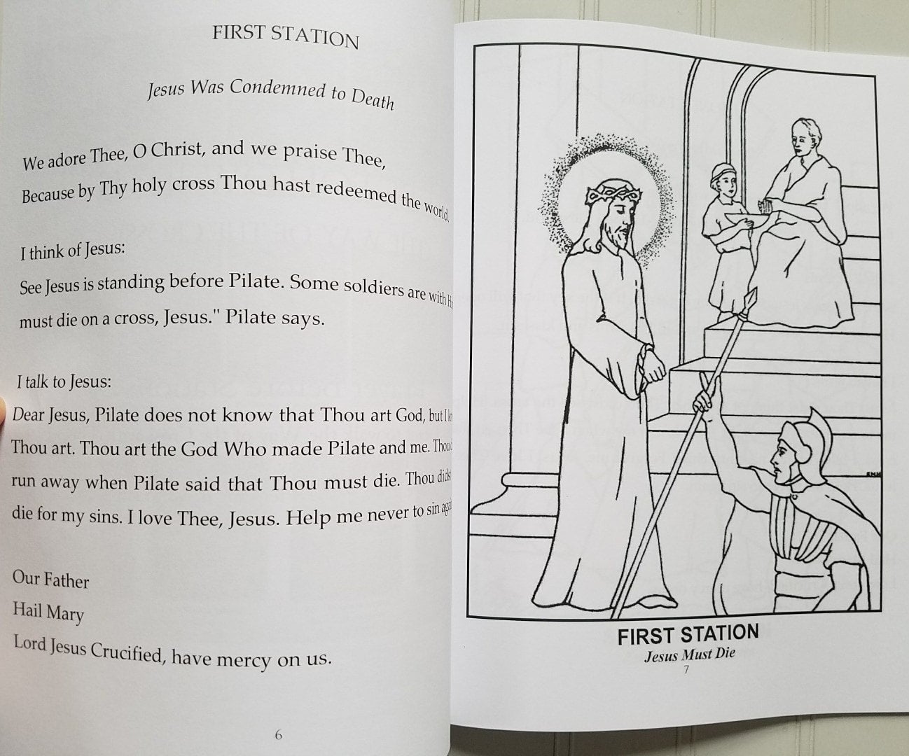 first station of the cross coloring page