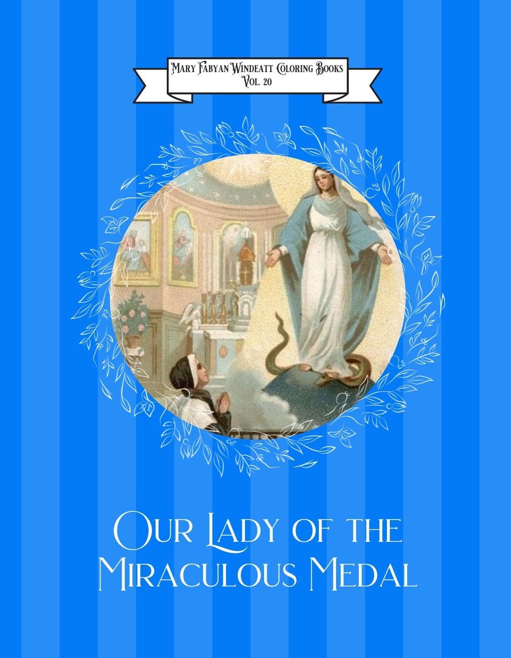 coloring pages of the miraculous medal