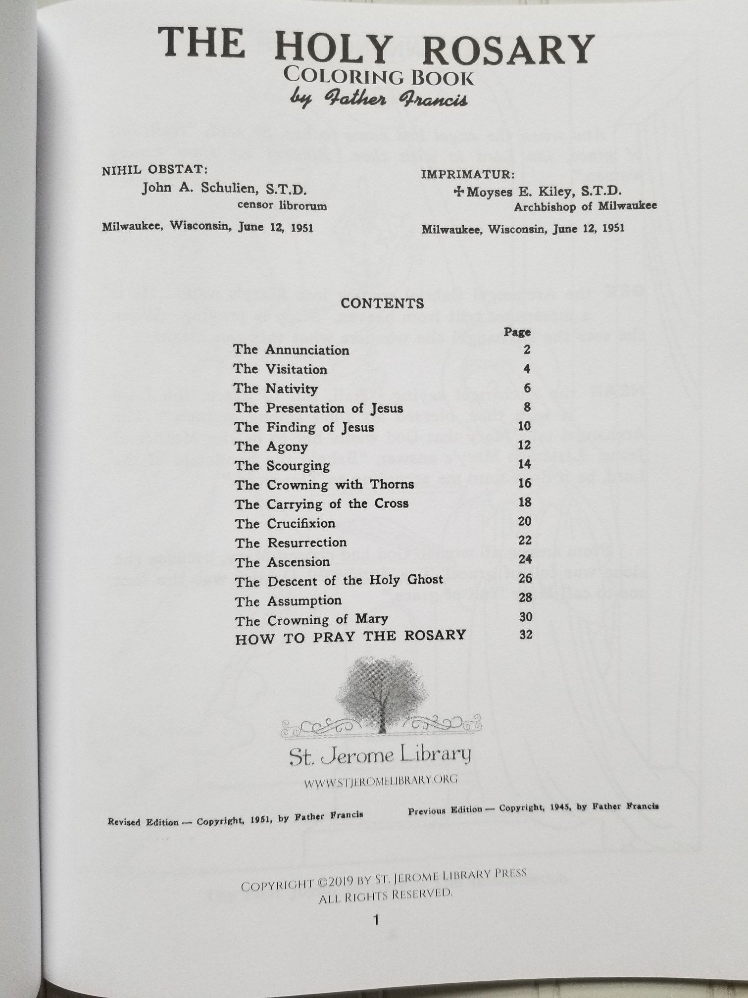 holy rosary coloring pages