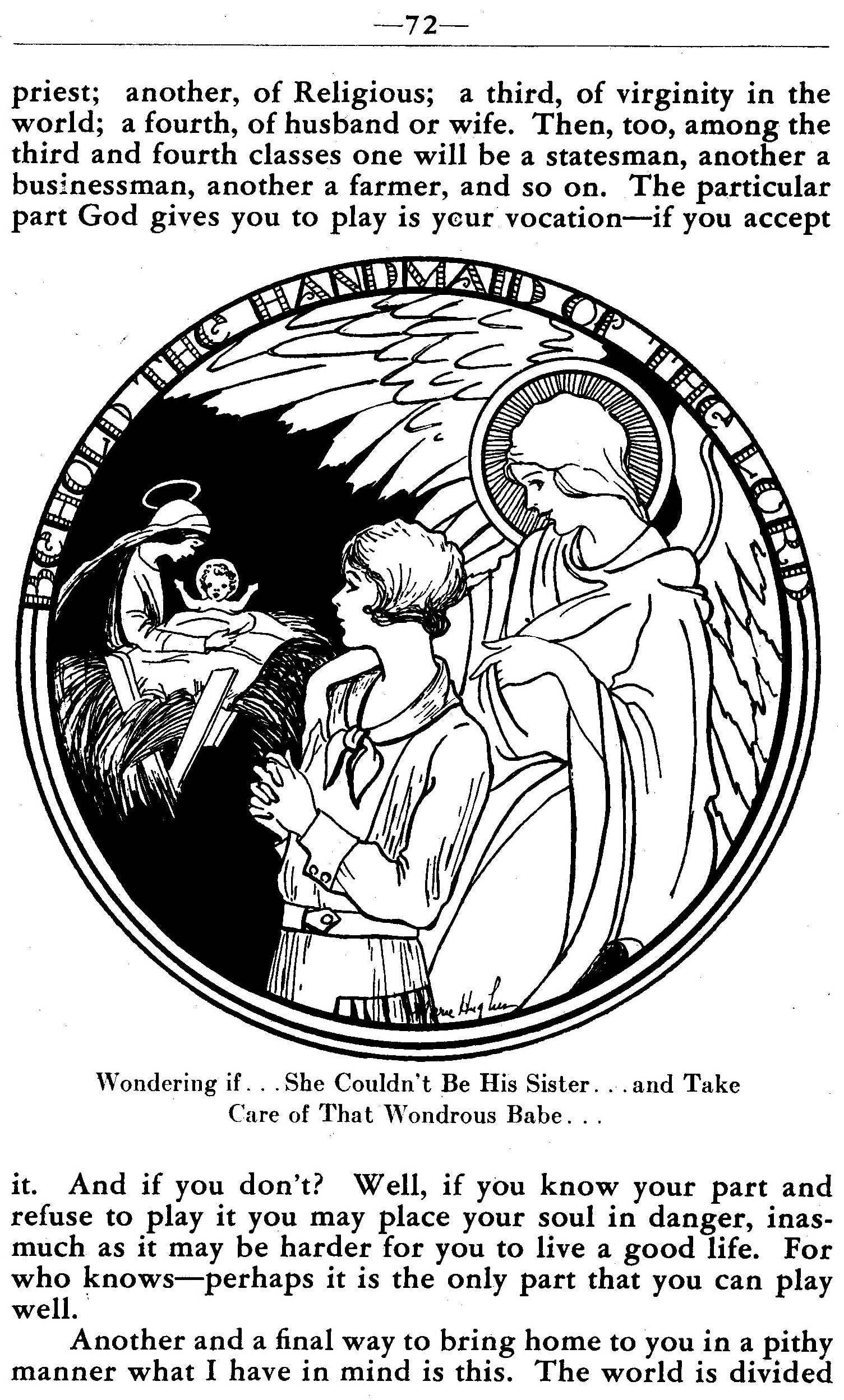catholic vocations coloring pages
