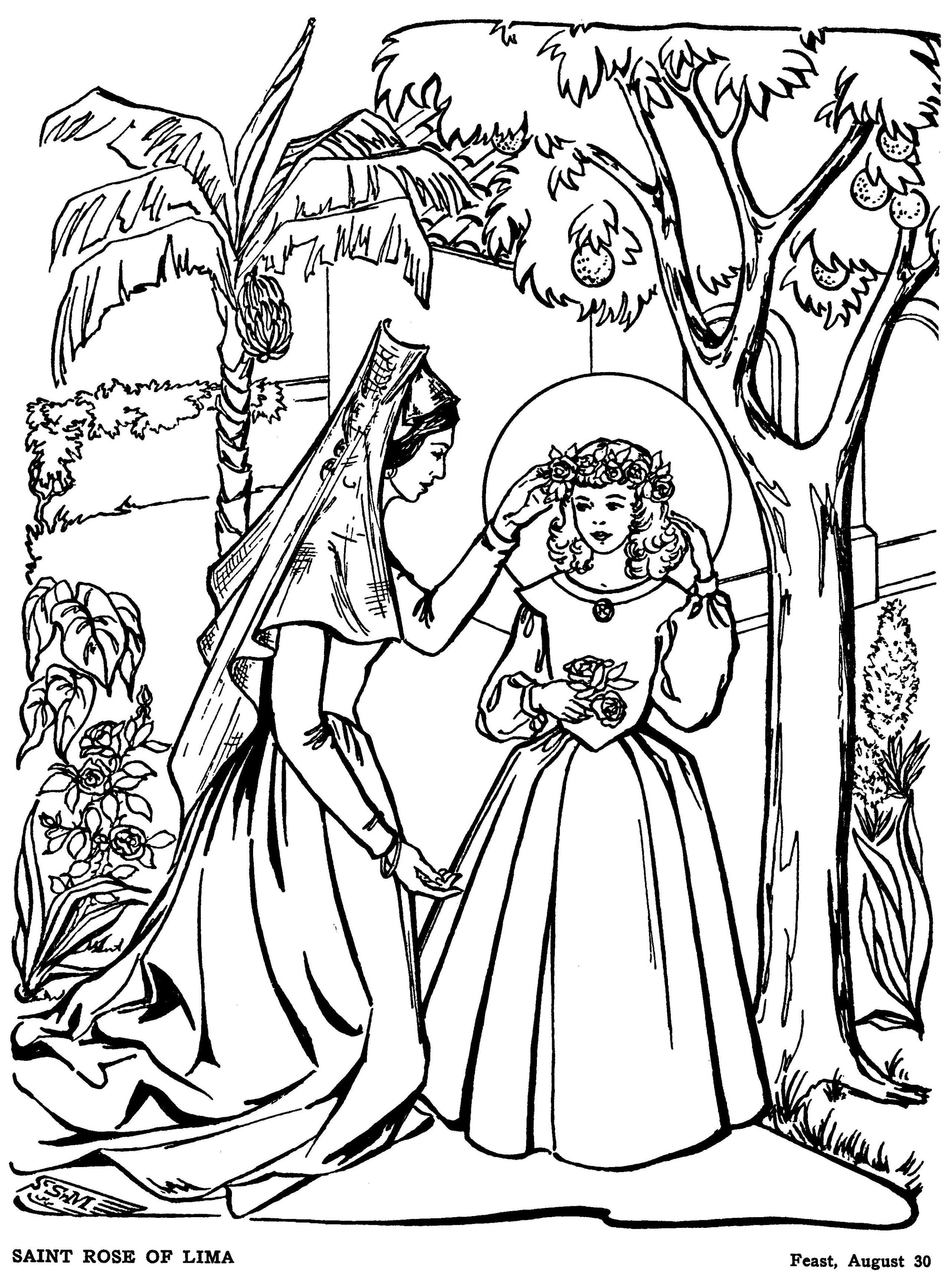 coloring pages saints catholic 7